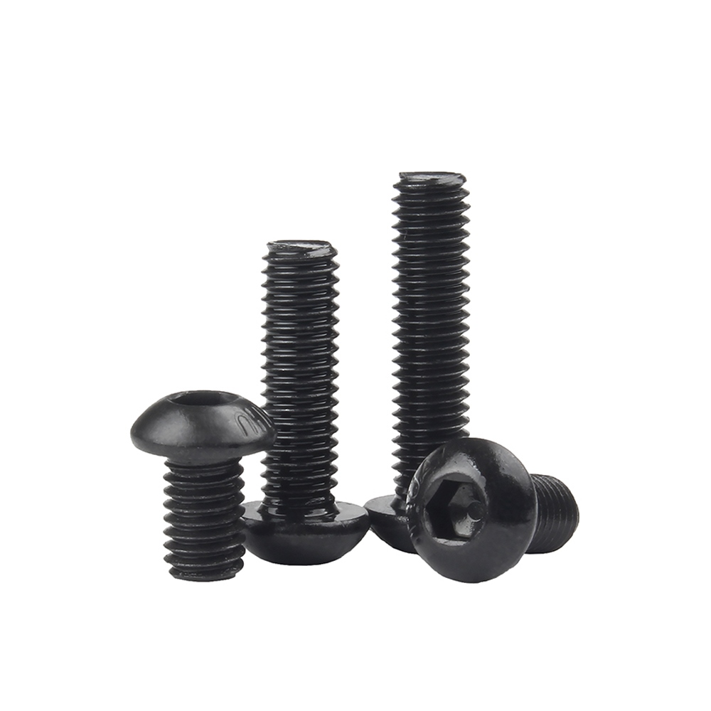 Hex Button Socket Head Cap Screw Metric Thread Allen Bolt Black Grade ...