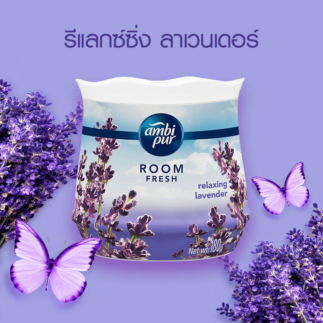 Ambi Pur แอมบิเพอร์ เจล เฟรช เจลหอมปรับอากาศ กลิ่นโรแมนติกโรส 180ก. x10 ชิ้น Gel Fresh Romantic ...