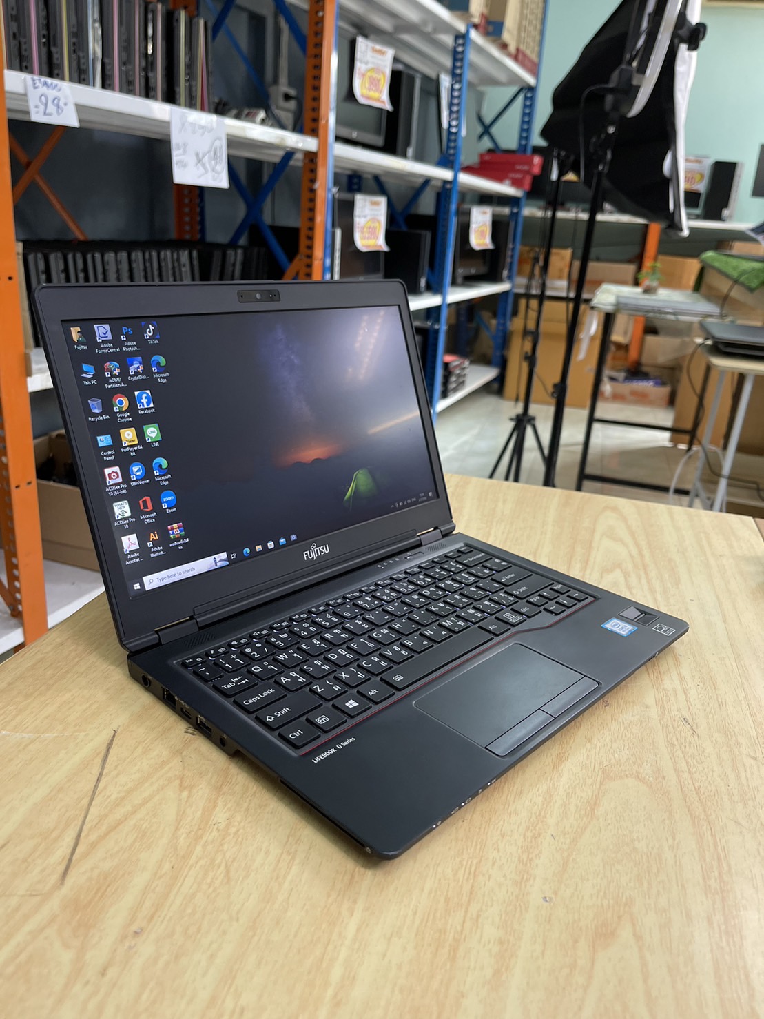 Notebook fujitsu u728 core i5 gen 8 ram 8 gb ssd 512 gb lcd 12.5 นิ้ว ...