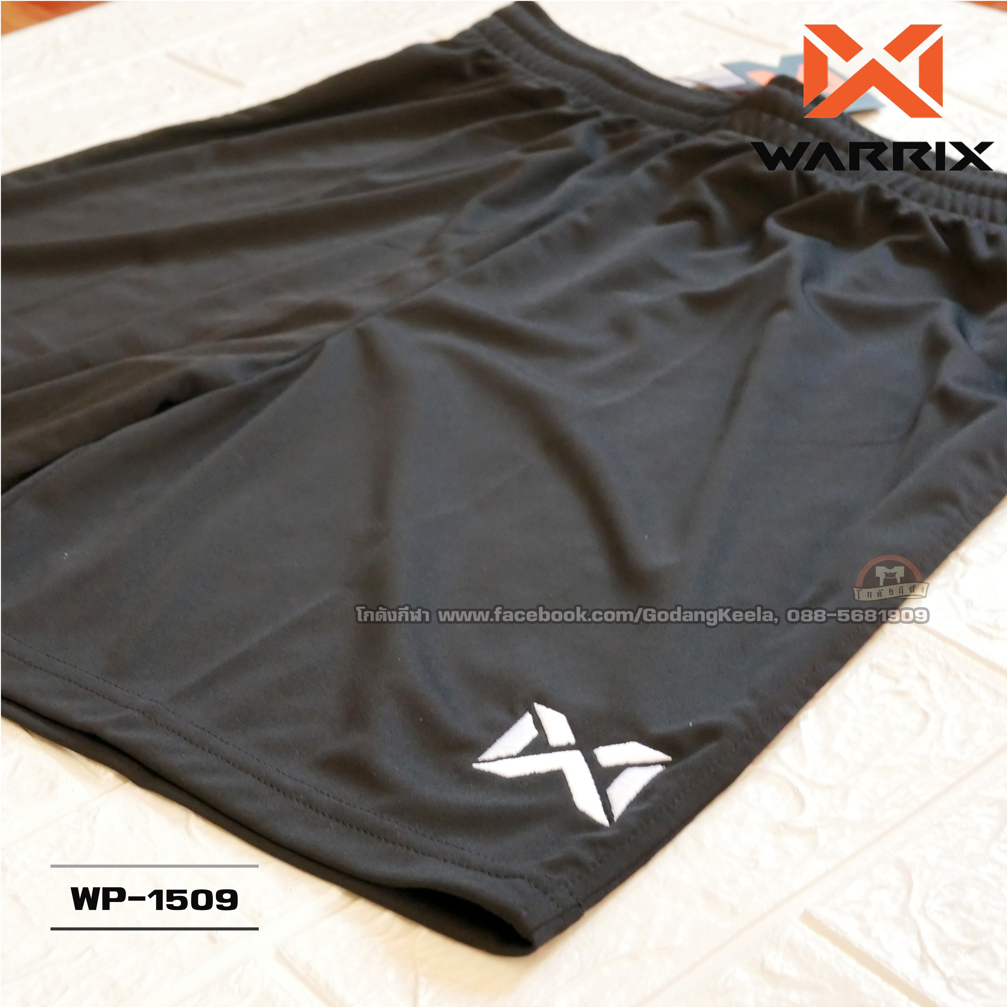 WARRIX กางเกงกีฬา กางเกงฟุตบอล WP-1509 สีดำ (AW) วาริกซ์ วอริกซ์ ของแท้ 100% - Godangkeela ...