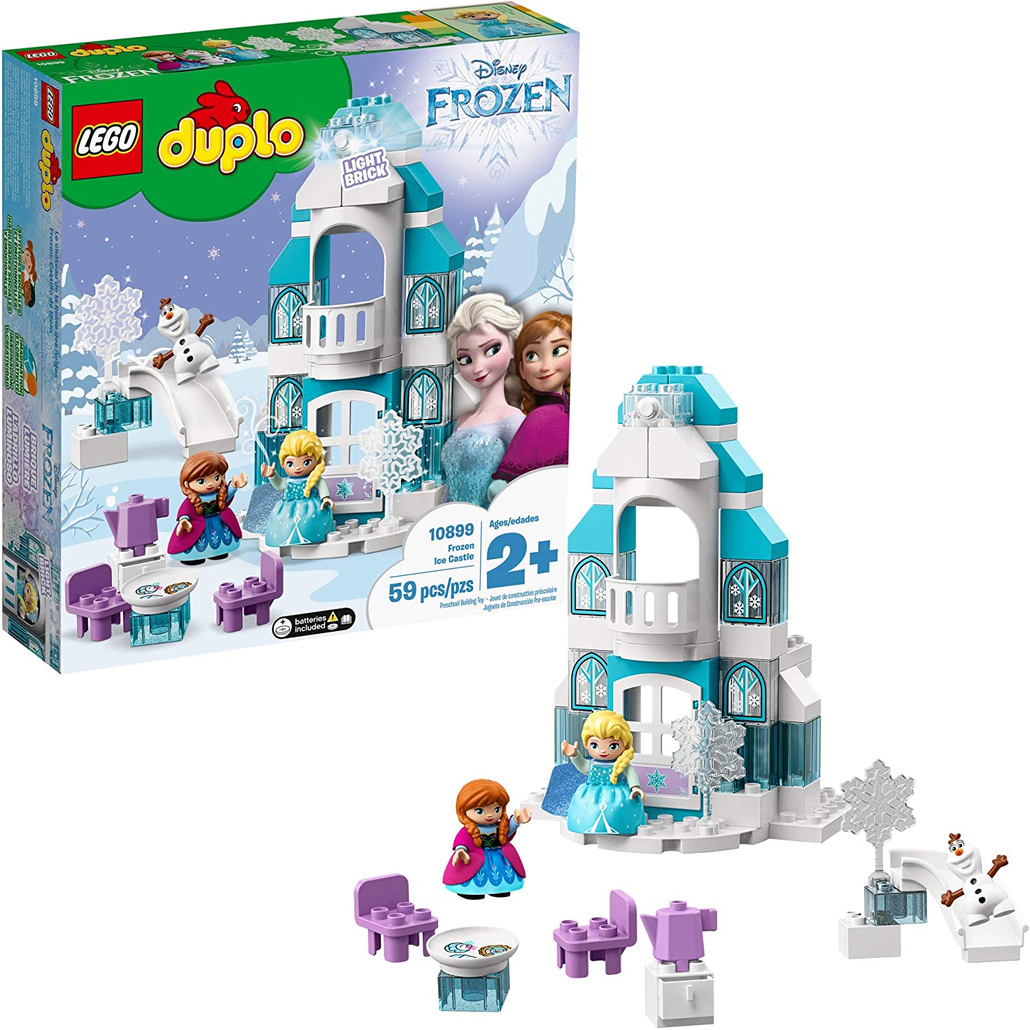 LEGO DUPLO Disney Princess Frozen Ice Castle 10899 Building Toy with ...