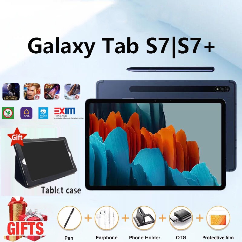 แท็บเล็ตใหม่ Sumsung Galaxy Tab S7 Lite Tablet Andriod 12G+512G แท็บเล็ต LTEWifi แทบเล็ตราคาถูก ...