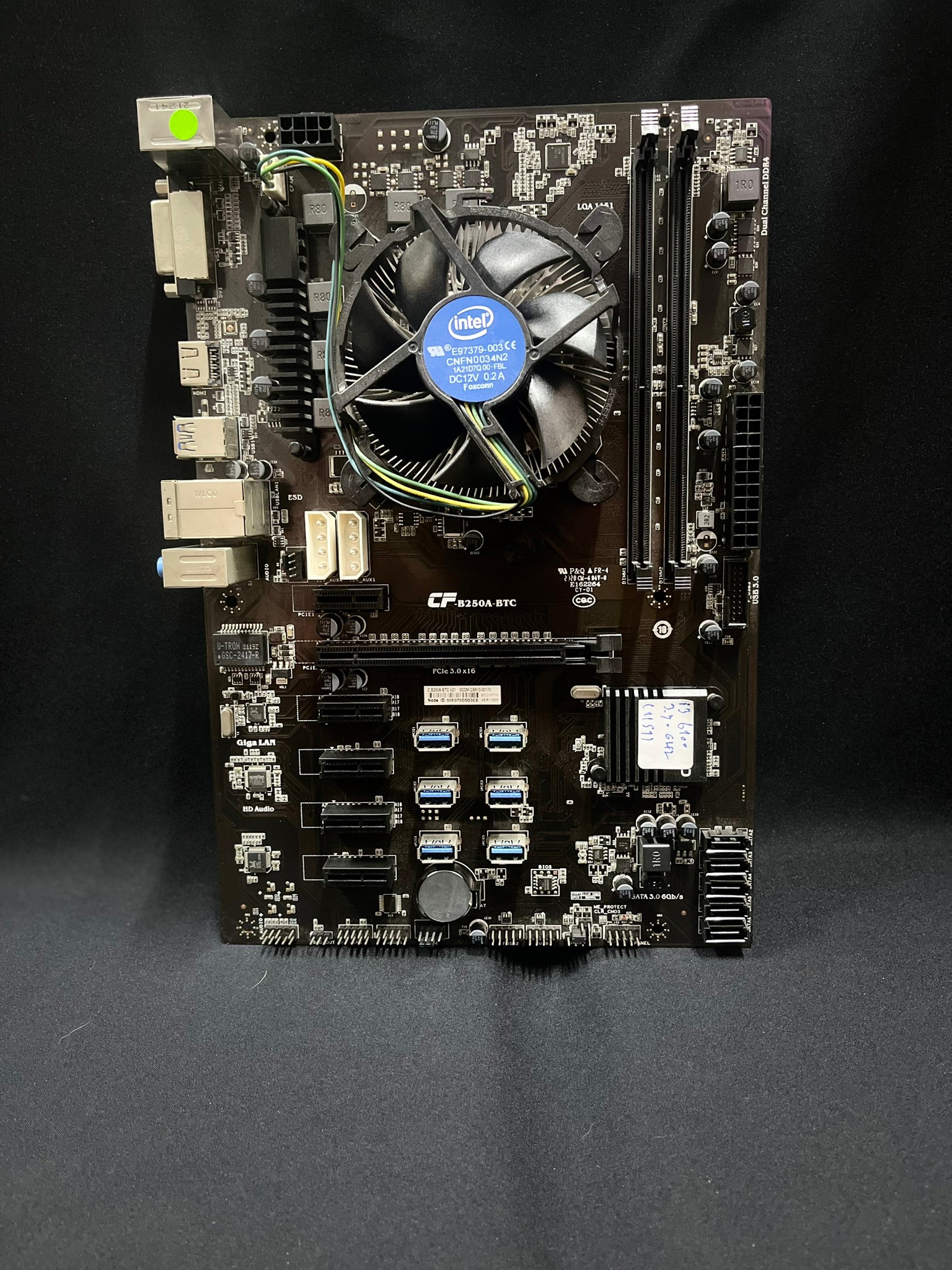 CPU MB 1151 INTEL I3 6100 และ MB COLORFUL B250A-BTC ไม่มีเพจหลัง ใช้งานได้ปกติ - max computer ...