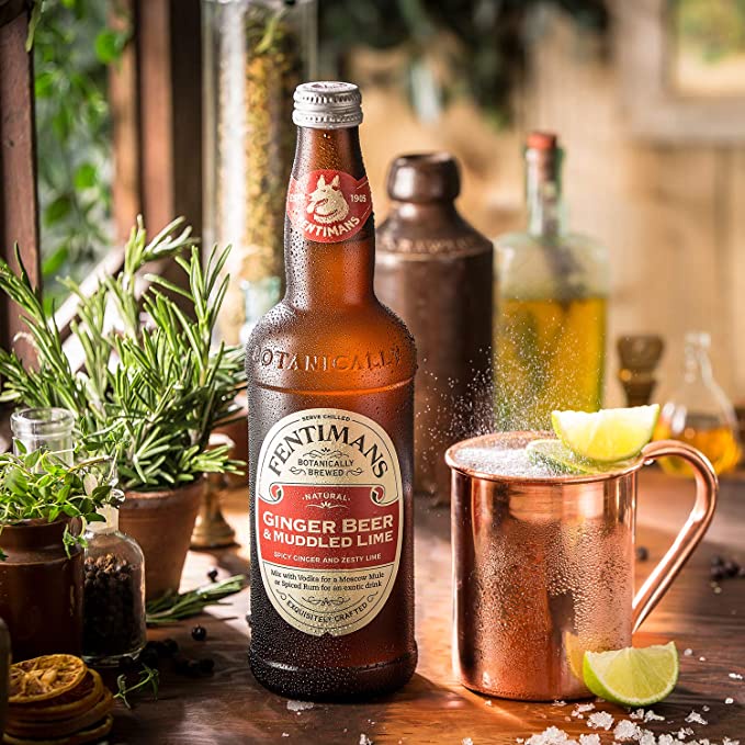 พร้อมส่ง????Fentimans Ginger Beer 200 ml. x 24 Bottles เฟนติแมนส์จินเจ ...