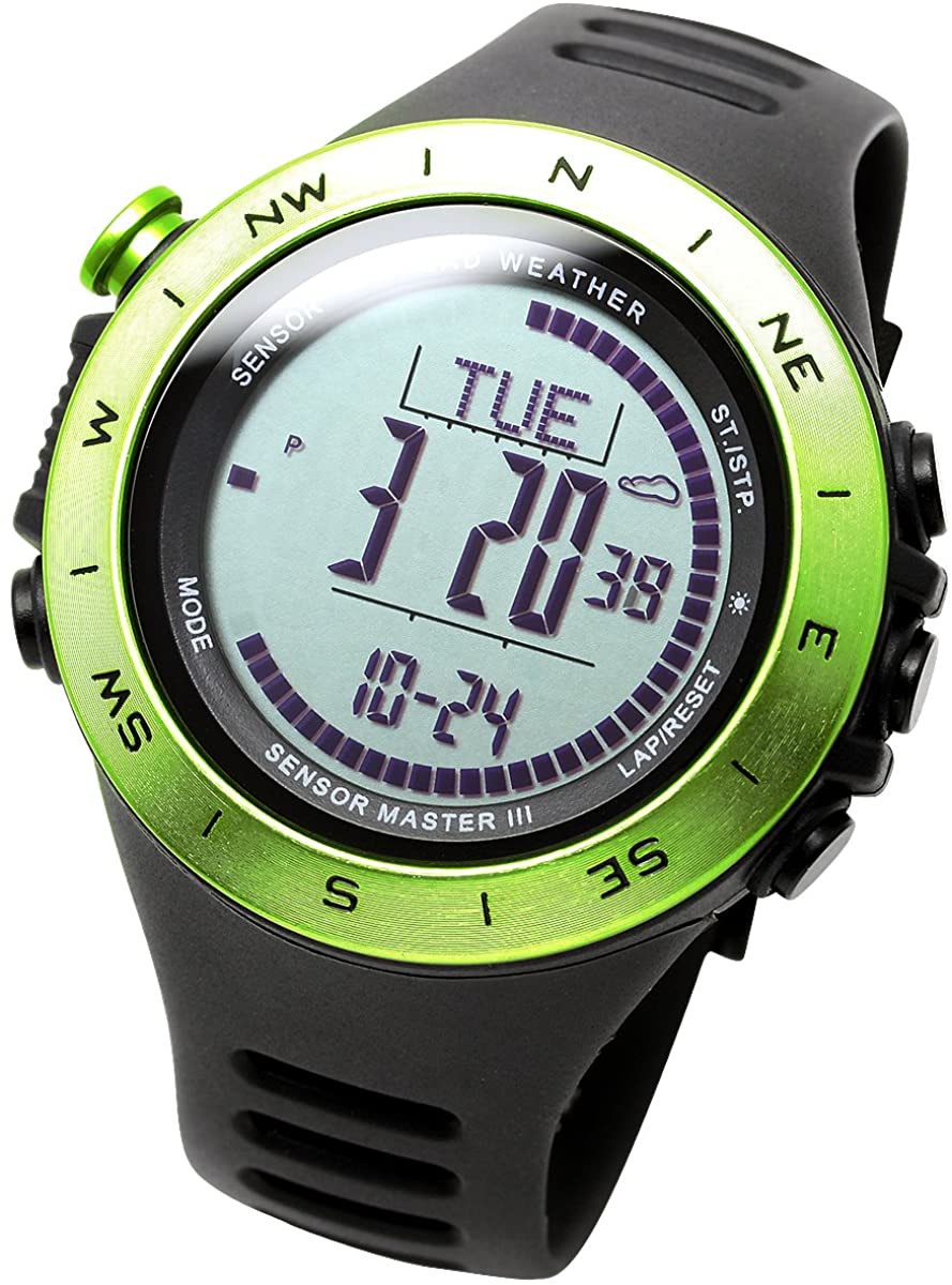 Hot Sale Lad Weather Sensor Watch Altimeter Barometer Compass Climbing ...