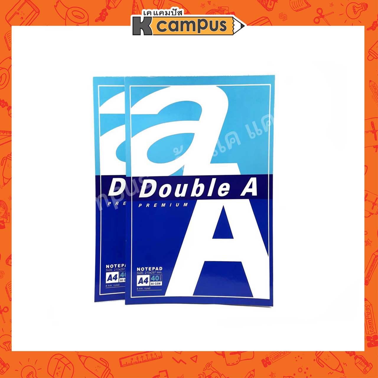 พร้อมส่ง | ถูก ???? สมุดรายงาน Double A A4 80 แกรม 40แผ่น/เล่ม - KCampus - ThaiPick