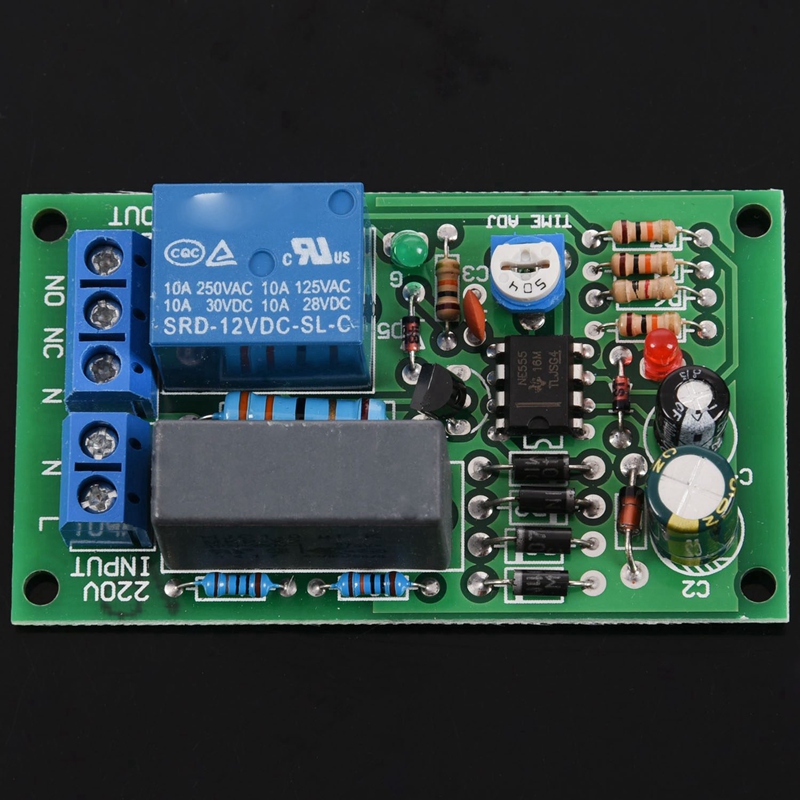 220V relay board, power on, time delay, circuit module, corridor switch, stair light, D1B5 ...
