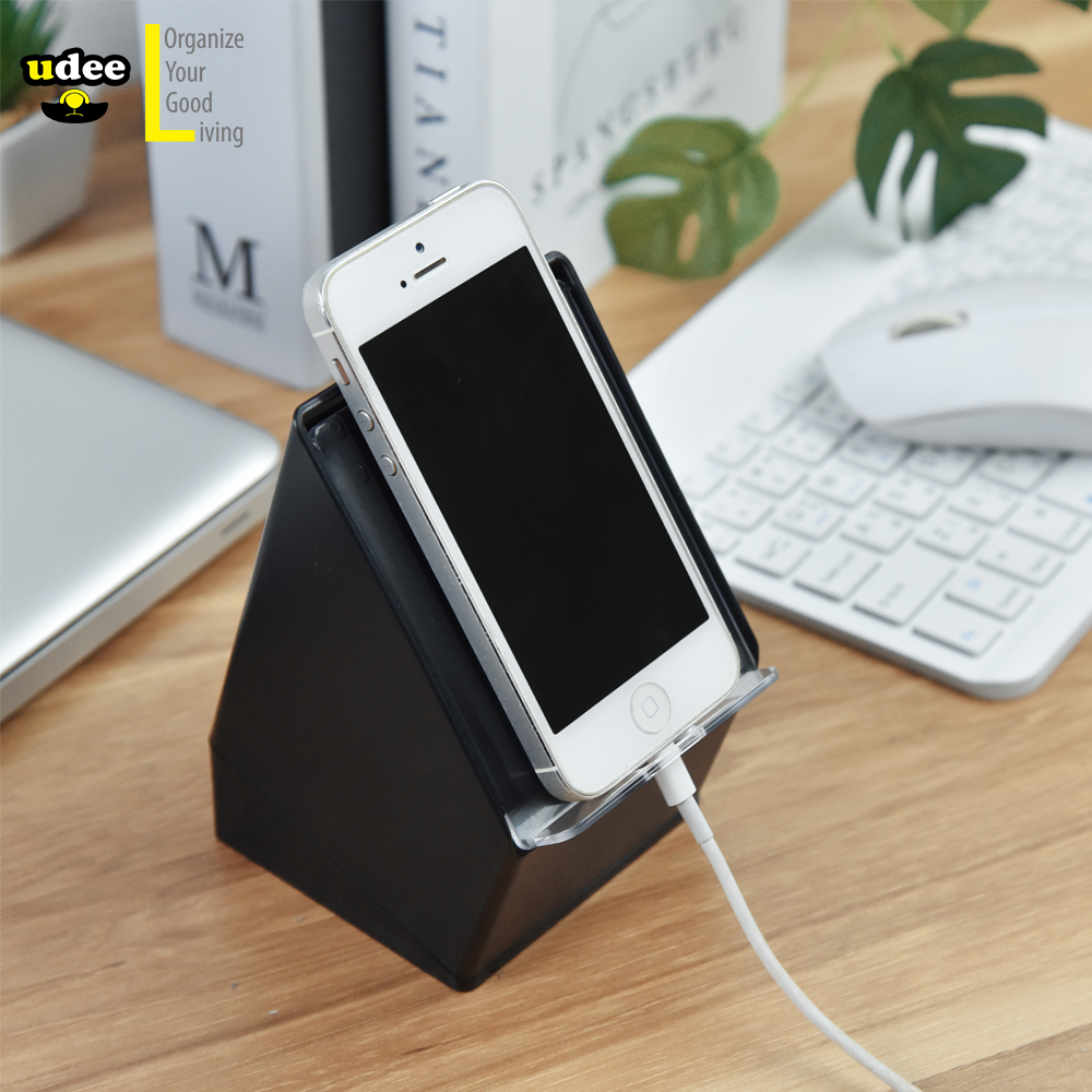 UDEE กล่องทรงเอียงพร้อมตั้งมือถือ กล่องเก็บของทรงเอียง ฐานทำมุมเอียง 20 ...