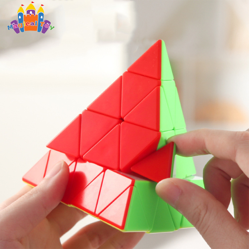 FunsLane Pyramid Speed Cube Fast Smooth Turning Solid Durable ...