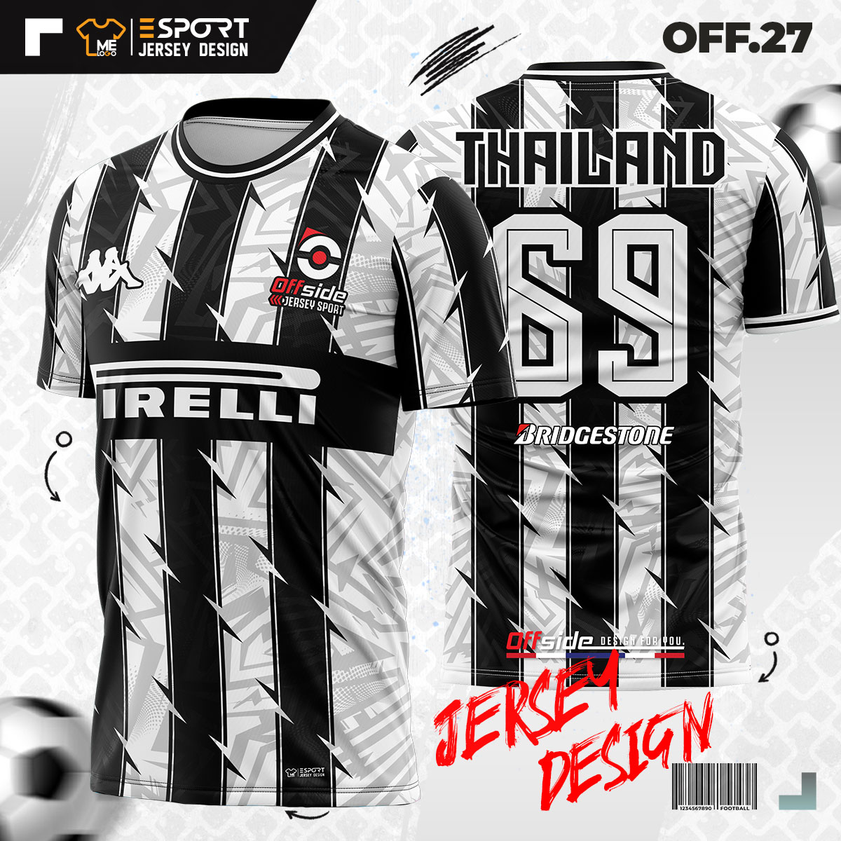 เสื้อฟุตบอล off.21 - off.27 ผ้ากีฬา แห้งไวระบายอากาศได้ดี สีสดชัดพิมพ์ ...