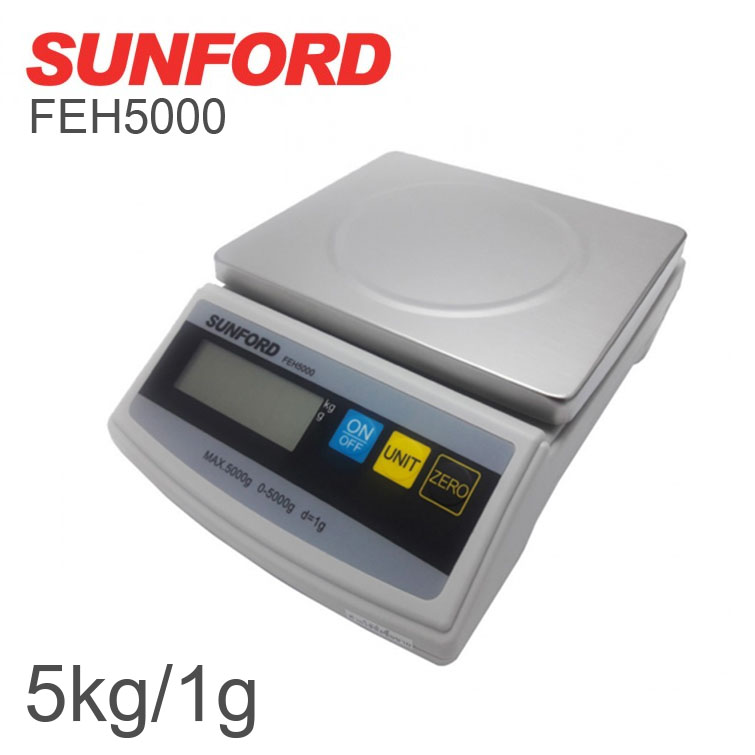 เครื่องชั่งดิจิตอล เครื่องชั่งน้ำหนัก กิโล ตาชั่ง SUNFORD FEH5000 5 กิโลกรัม ความละเอียด 1 กรัม ...