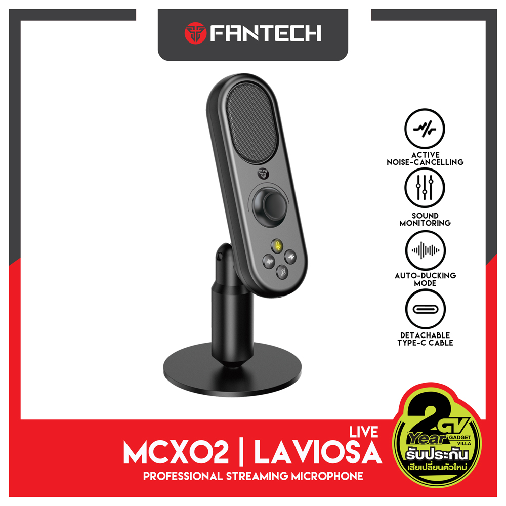 FANTECH Leviosa Microphone MCX01 ไมค์ Professional Condenser Microphone RGB ไมโครโฟน ไมค์อัด ...