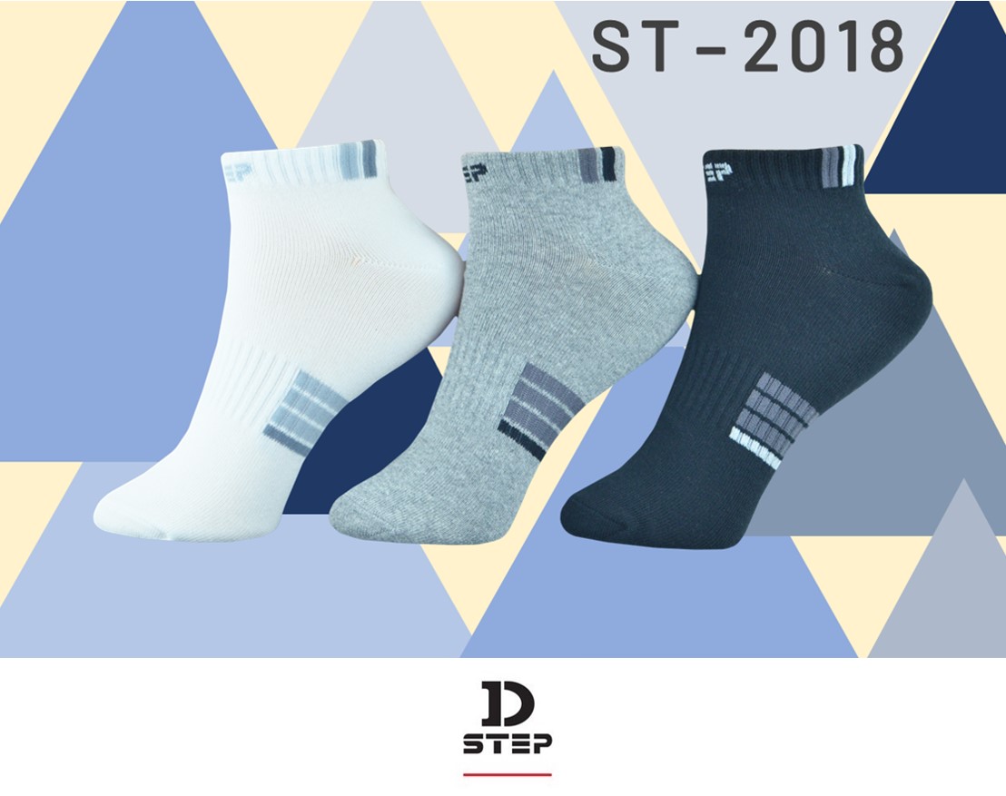 D-STEP ถุงเท้าคอตตอนตาตุ่ม ST-2021 ใส่ลำลอง ออกกำลังกาย - DSTEP - ThaiPick
