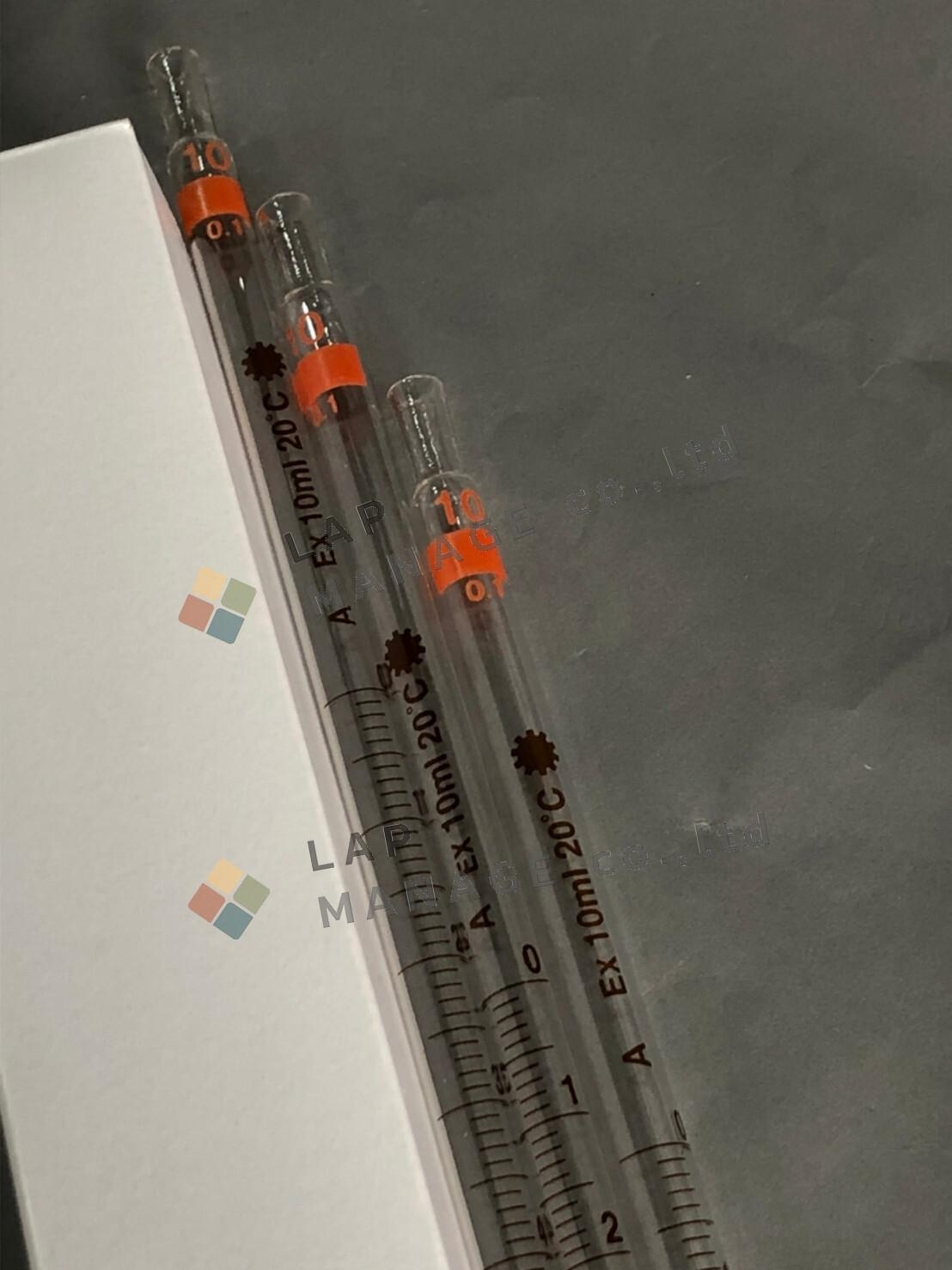 ปิเปตแก้ว Graduated Pipette, Measuring Pipette 5/10/25 ml, Class A ...