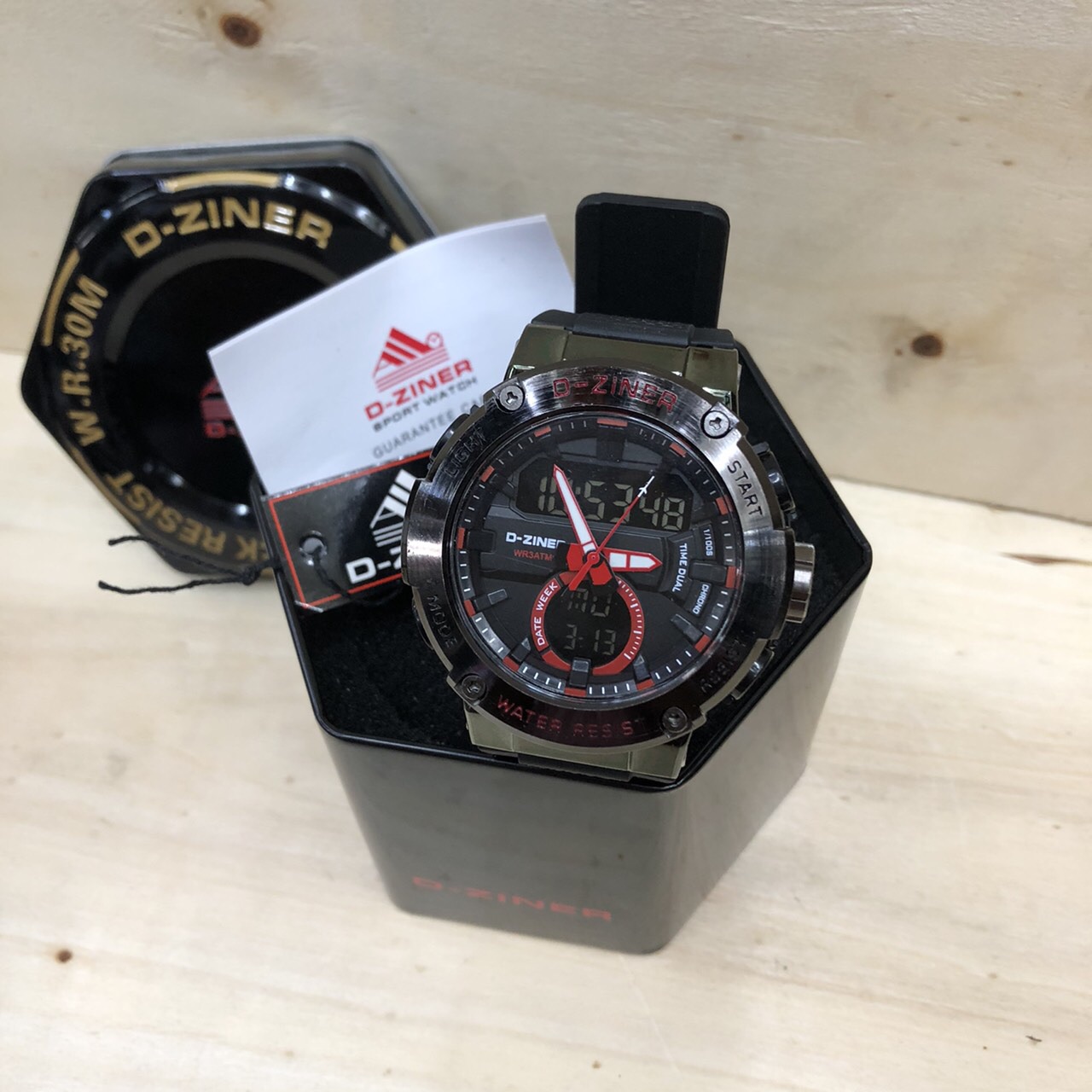 นาฬิกา D-Ziner สีแดง 2ระบบ - Success Timer - ThaiPick