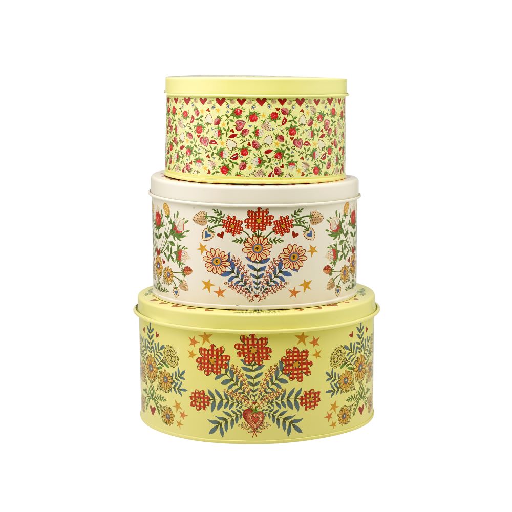 Cath Kidston Set of 3 Cake Tins Showstopper Yellow | Lazada.co.th