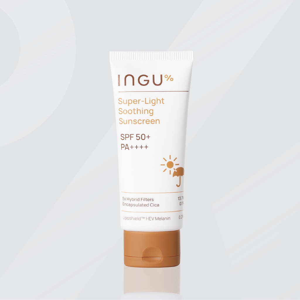 ครีมกันแดดหน้า INGU Super-Light Soothing Sunscreen SPF 50+ PA++++ อิงกุ ...