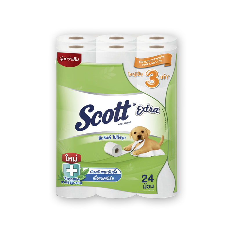 Scott Extra Super Jumbo Toilet Tissue x 24 Rolls.สก๊อตต์ เอ็กซ์ตร้า ...