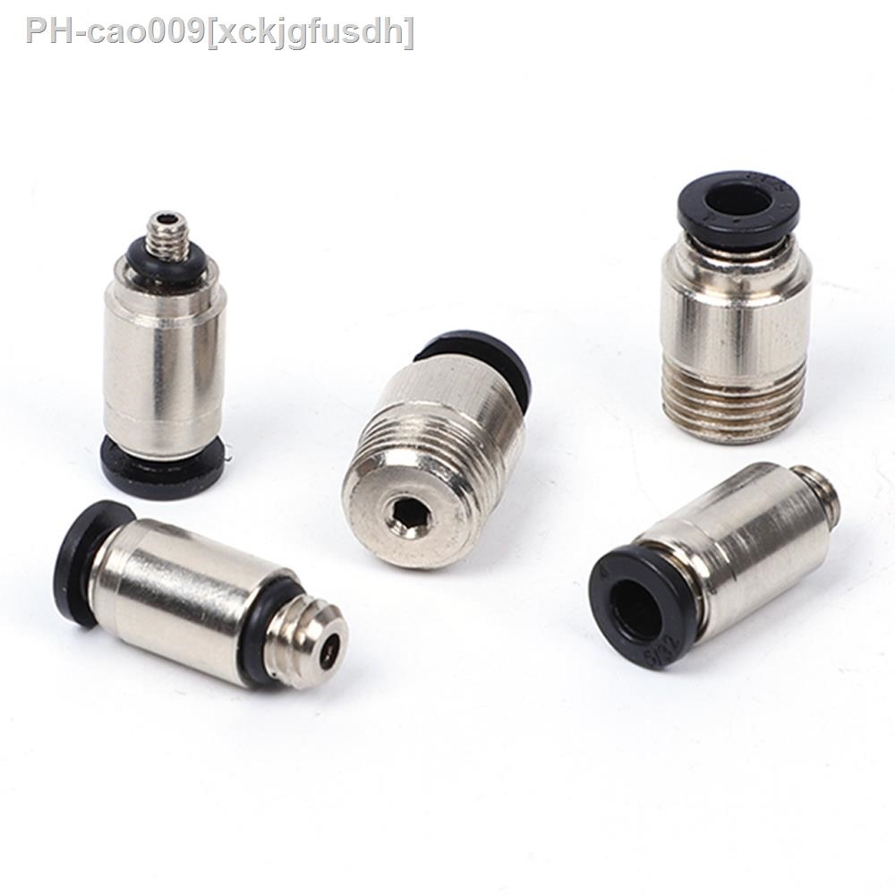 PC POC PL SL Mini Pneumatic Quick Connector Throttle Valve Outer Thread ...