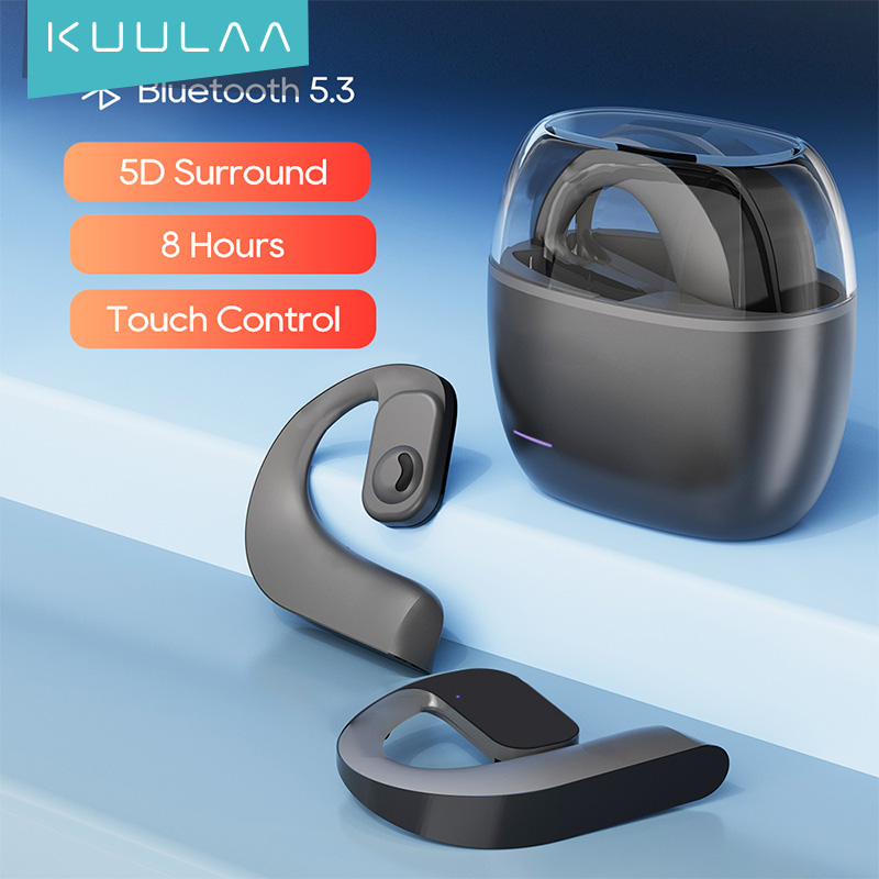 KUULAA Bluetooth Wireless Earphone TWS Ear Conduction Intelligent Noise ...