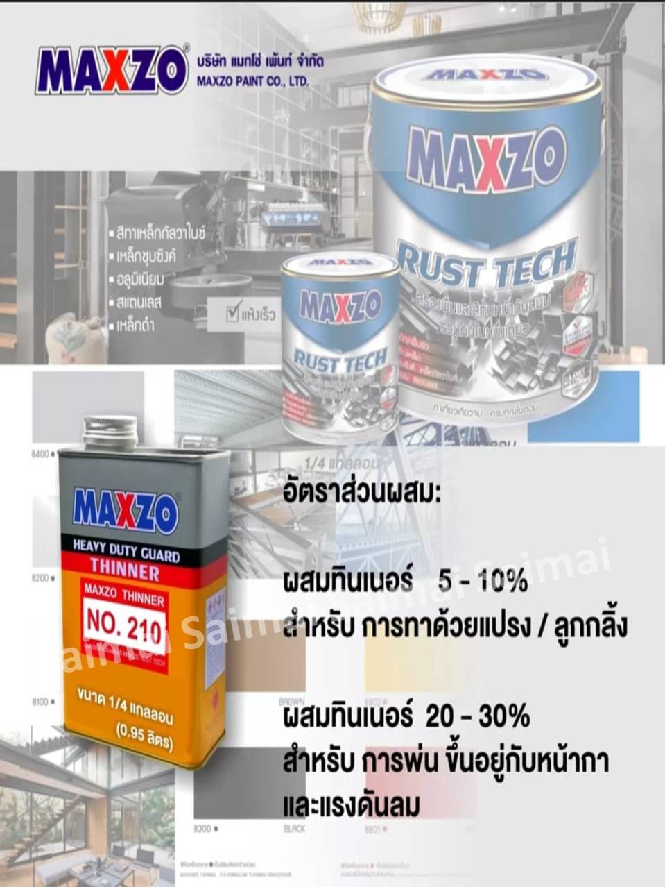 ทินเนอร์ toa ชูโกกุ เบอร์ 31 Chugoku Thinner CMP 31 ใช้ผสมสีอีพ๊อกซี่ ( Epoxy ) แกลลอน 3.785 ...