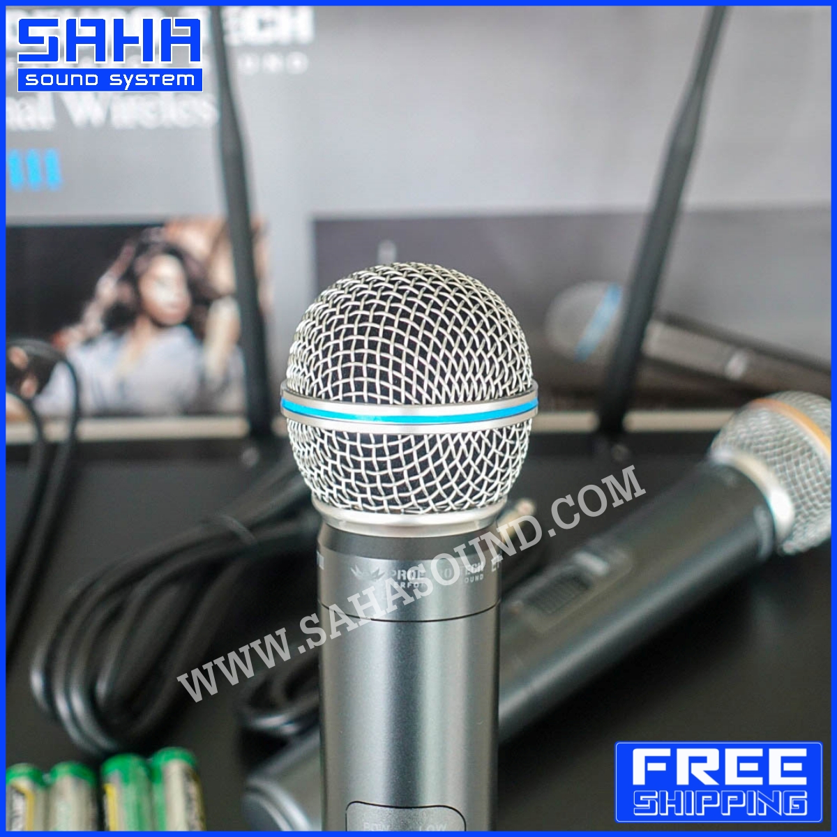 ส่งฟรี *ประกัน 1 ปี* PRO EUROTECH ET-777III ไมโครโฟนไร้สาย ไมค์ลอย - ถือคู่ เสาหน้า (ด้ามอลูฯ ...