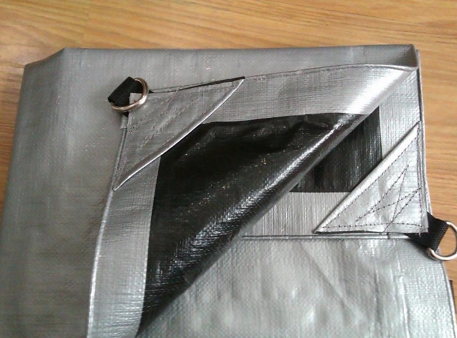 ผ้าใบ ผ้าใบปูบ่อ 5x8 เมตร (ขนาดจริง4.8x7.8 m.) POLY TARP ผ้าใบคลุมรถ ...