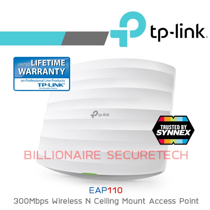 TP-LINK EAP110 (indoor) : 300Mbps Wireless N Ceiling Mount Access Point ...