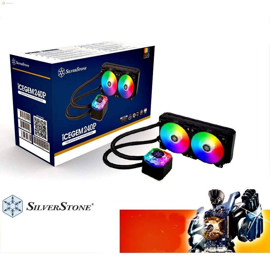 ลด 50 (พร้อมส่ง)SilverStone PF360 ARGB ชุดน้ำปิด LIQUID COOLING Silverstone PERMAFROST PF360 ...