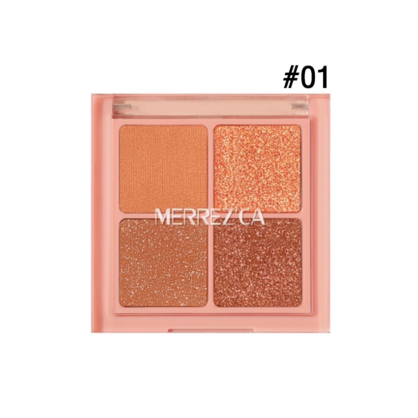 Merrezca Eye Color Palette เมอร์เรซกา อาย คัลเลอร์ พาเลต (4 เฉด x 1 ...