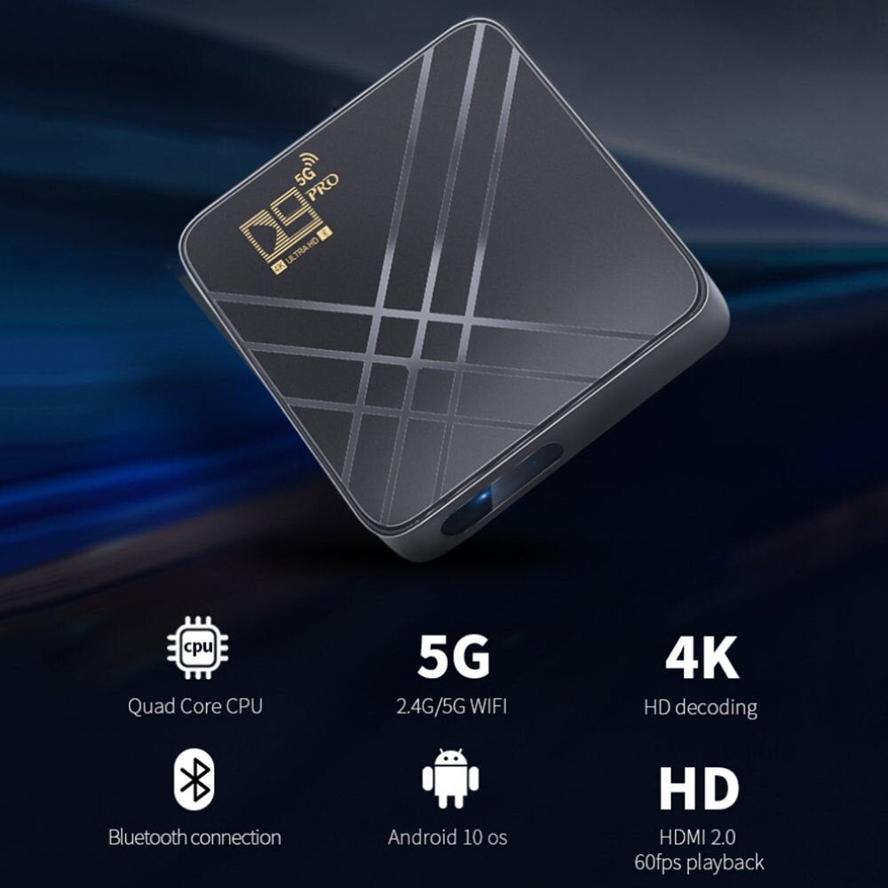กล่องทีวี กล่องแอนดรอยbox 2023 กล่องทีวีดิจิตอล android box D9 PRO(5G ...