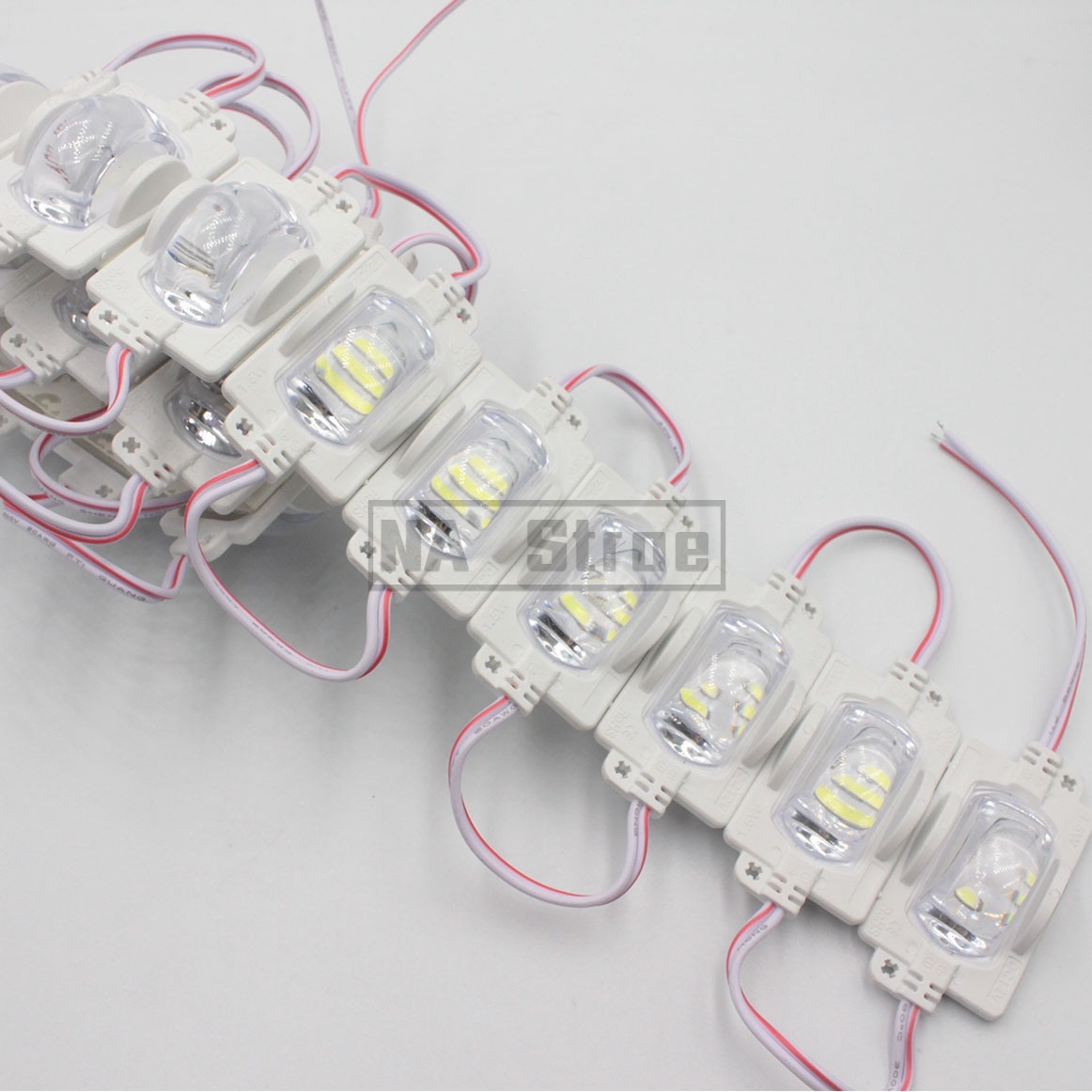 NA ไฟ LED Module 1.5w 1LED 12v ราคา20ชิ้น/1แผง SMD 2835 ไฟรถยนต์ 175LM ...
