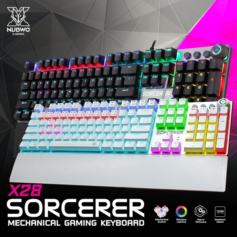 NEW Nubwo X30 Terminator Gaming Keyboard RGB คีย์บอร์ดเกมมิ่ง | Lazada ...