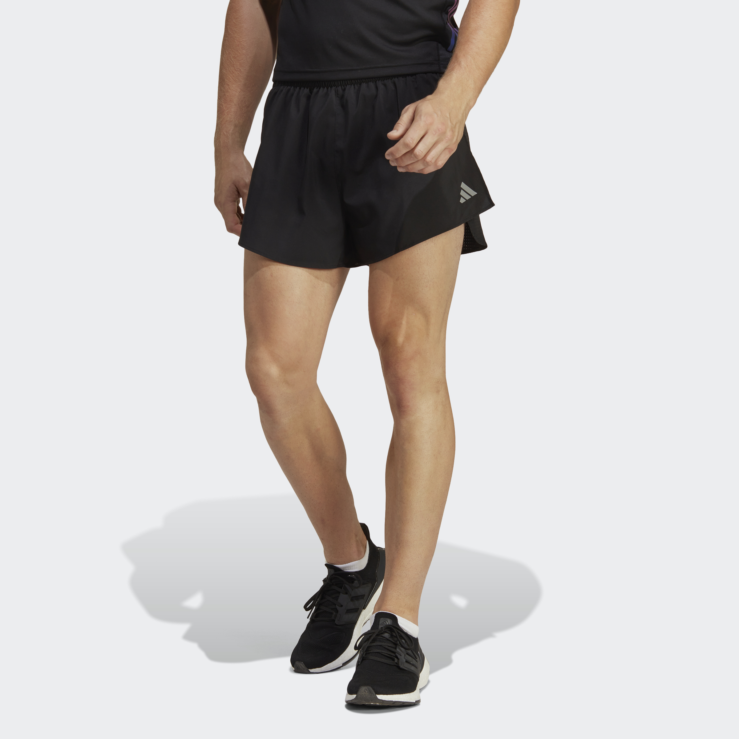 adidas วิ่ง กางเกงขาสั้น Fast Split ผู้ชาย สีดำ HN8011 - adidas - ThaiPick