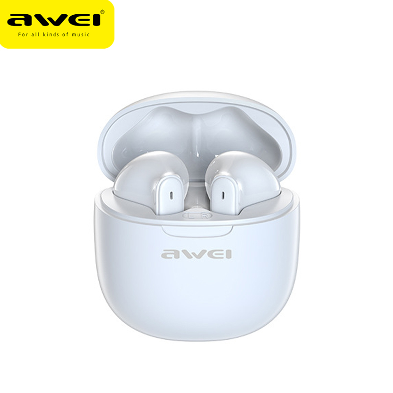 Awei T68 4ไมโครโฟน ENC หูฟังบลูทูธบลูทูธลดเสียงรบกวนเสียง HiFi 5.3หูฟัง ...