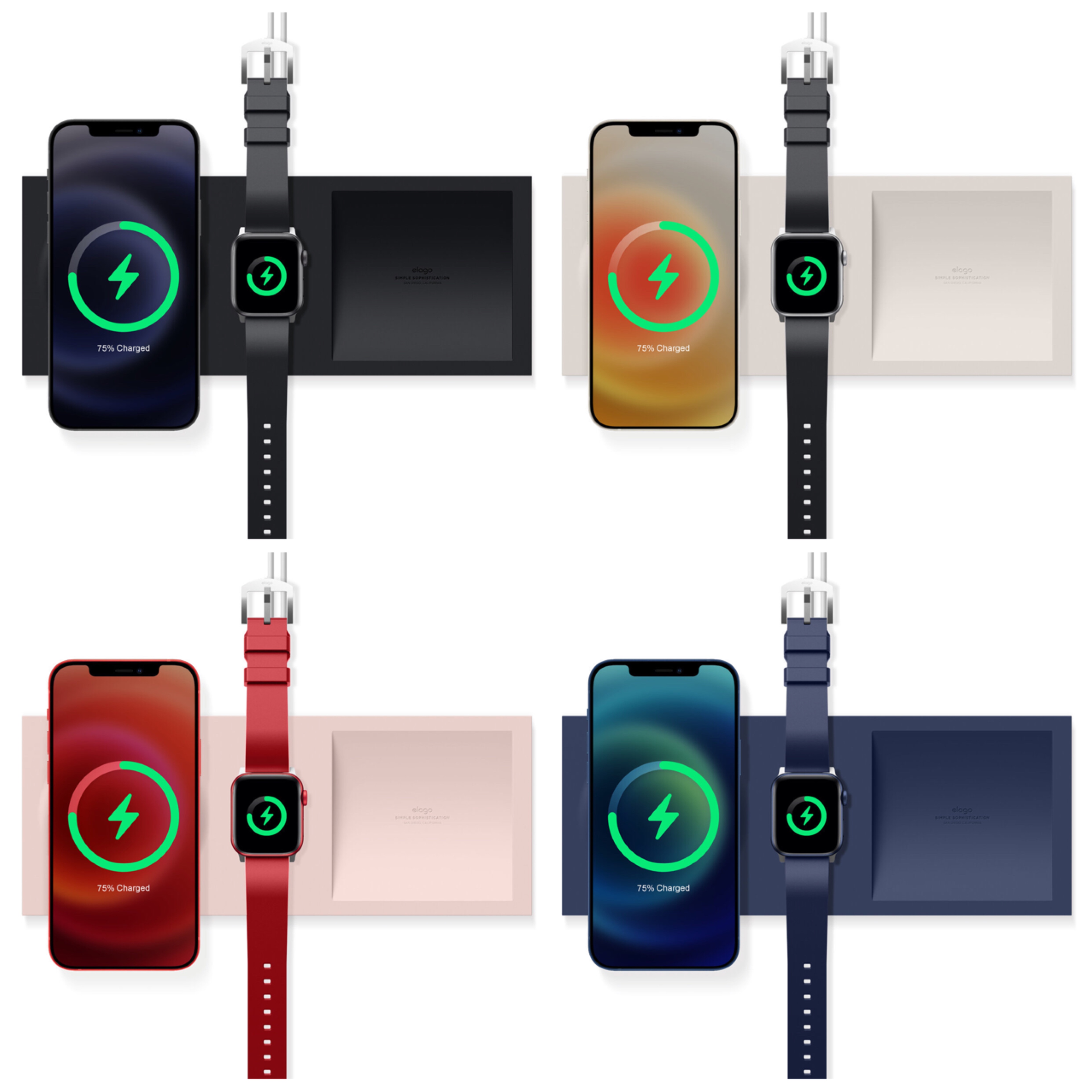 elago Charging Duo Tray for MagSafe iPhone ถาดวางมือถือและแท่นชาร์จ ...