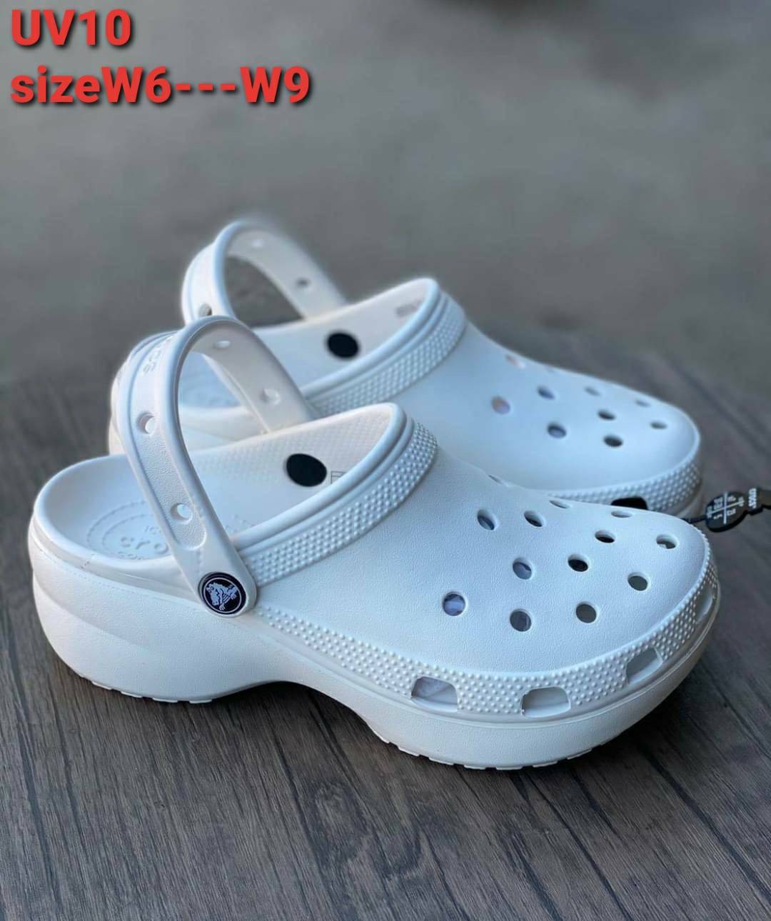 SALEกระหน่ำ รองเท้าแตะCROCS **ไซส์W6-W9** ( ขาว ) เบา นิ่ม ใส่สบาย รองเท้าแตะชาย-หญิง รองเท้าแตะ ...
