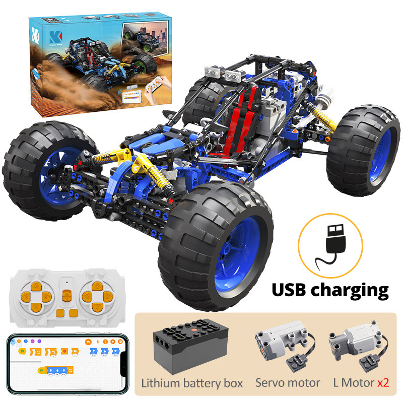 KAIYU Technical RC off-Road Racing car Buggy MOC Building Blocks APP ...