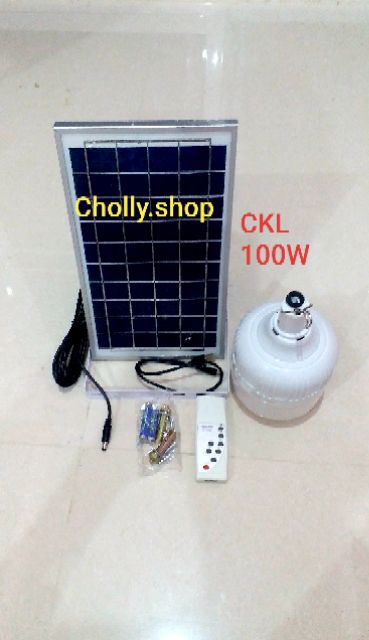 Cholly.shop ไฟตุ้ม แสงขาว CKL SD-8800 100W โซล่าเซลล์ พลังงานแสงอาทิตย์ แสงขาว แผงโซล่าเซลล์และ ...