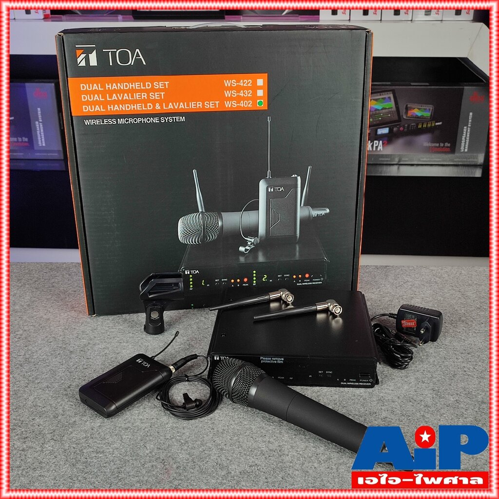 ความถี่ใหม่ กสทช TOA WS-402 AS ไมค์ลอย ถือ+หนีบ ไมค์ ไมโครโฟน WS 402AS WS402AS ไมค์ลอยแบบถือ ...