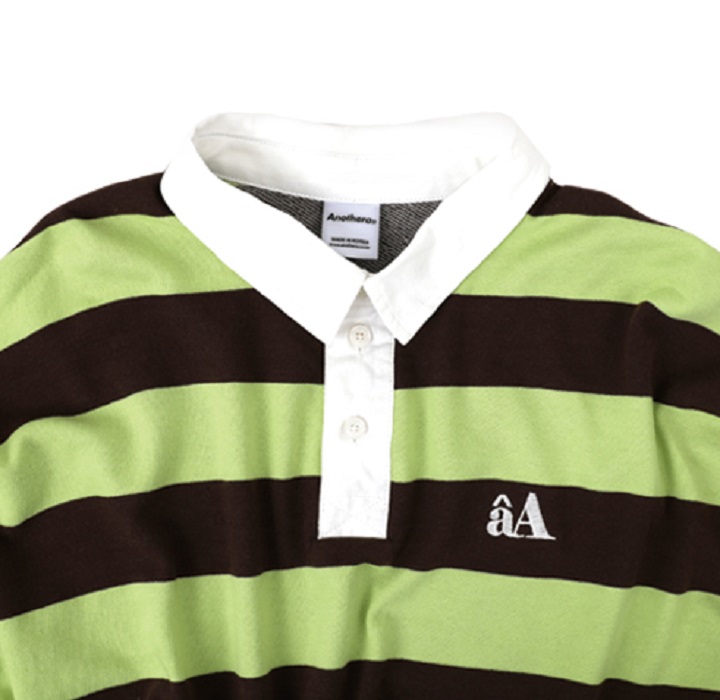 ALAND เสื้อยืด WOMEN แบรนด์ : ANOTHER A รุ่นSTRIPE CROP RUGBY SHIRT สี ...