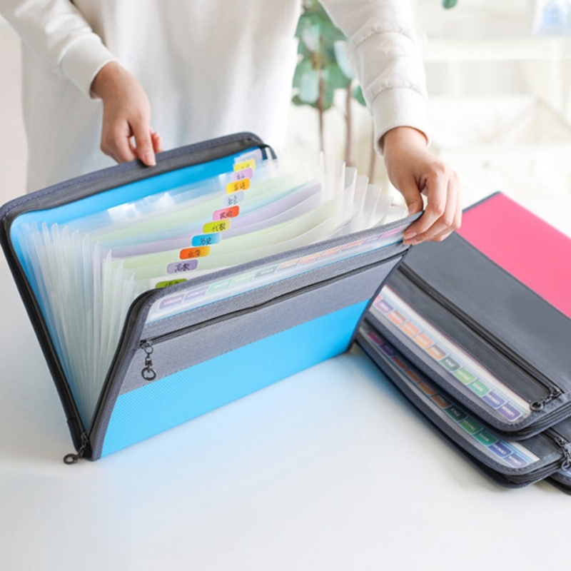 A4 Multi layer Expanding Organ Bag Folders For Documents Organizer ...