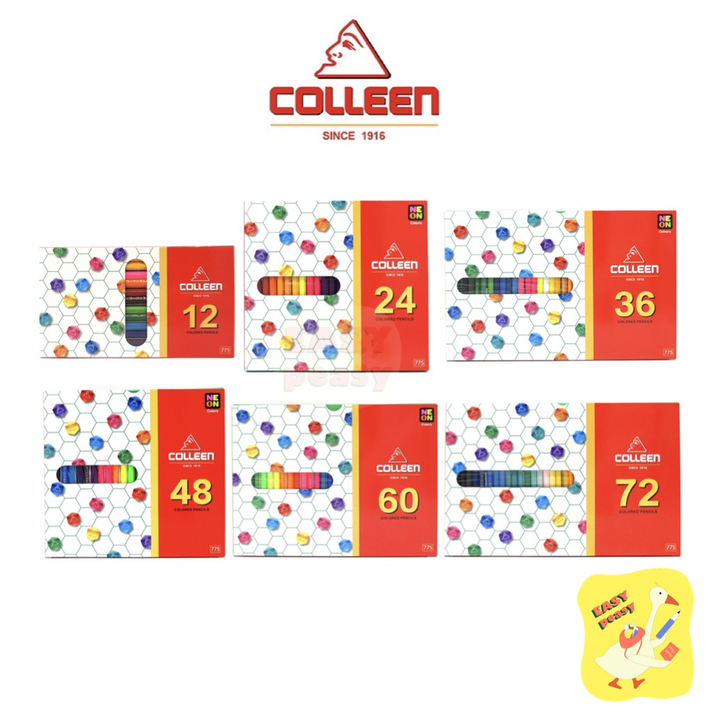 สี Colleen 120 สี ️ สีหัวเดียว สีไม้ ดินสอสีไม้ สีไม้พาสเทล สีคอลลีน สี ...