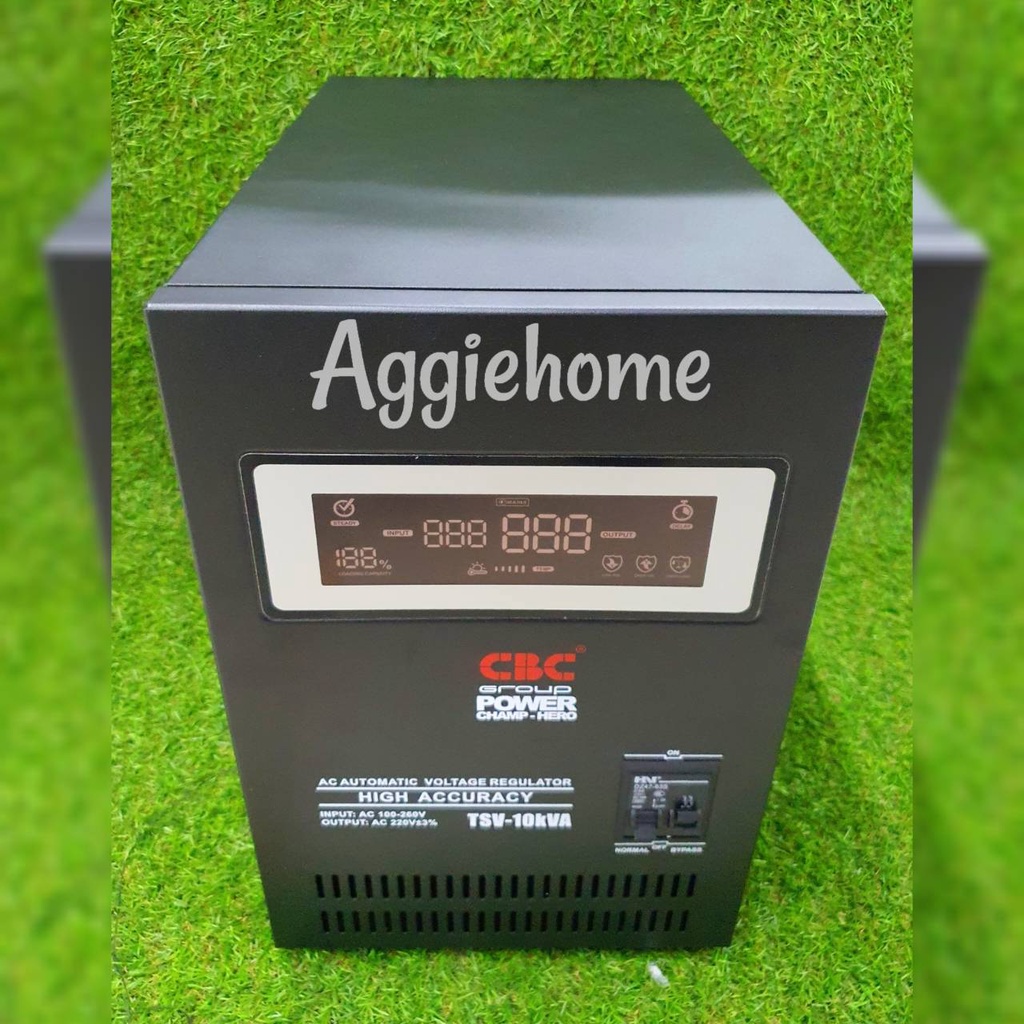 CBC เครื่องปรับแรงดันไฟฟ้าอัตโนมัติ รุ่น TSV-10KVA (สีดำ) แรงดัน 100-260 โวลท์ หน้าจอ LED ...