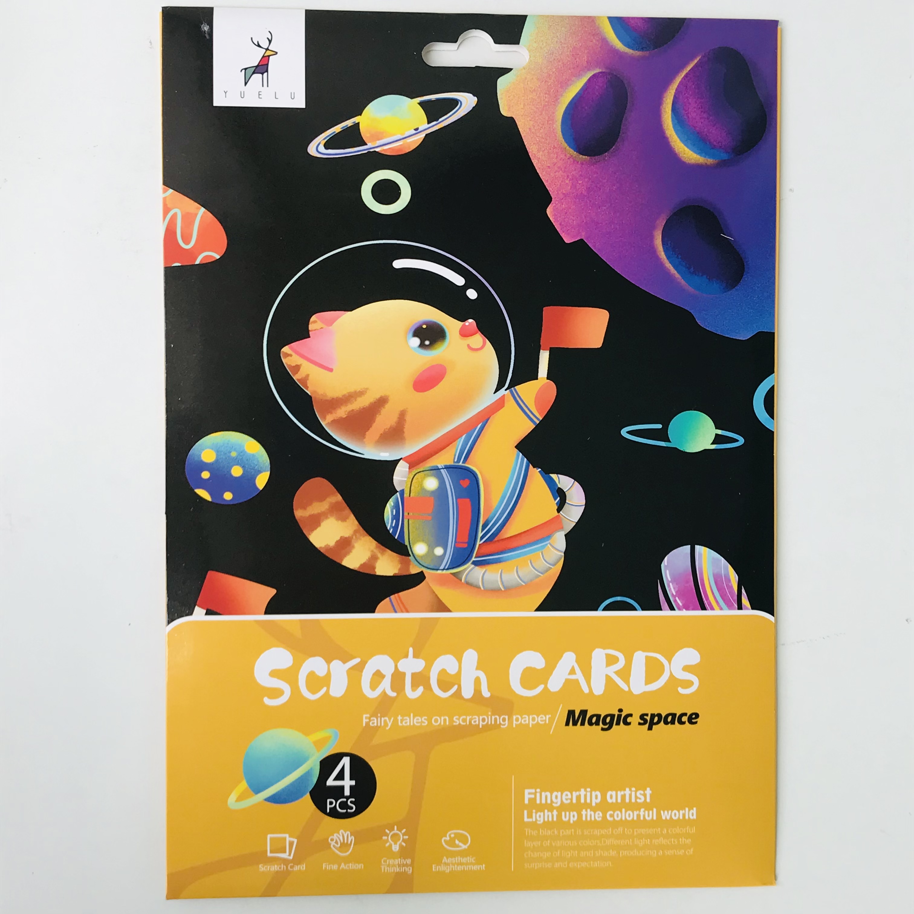 Scratch Art cards 4 X picture- Magic Space, Kids crafts, Kids Toys ...