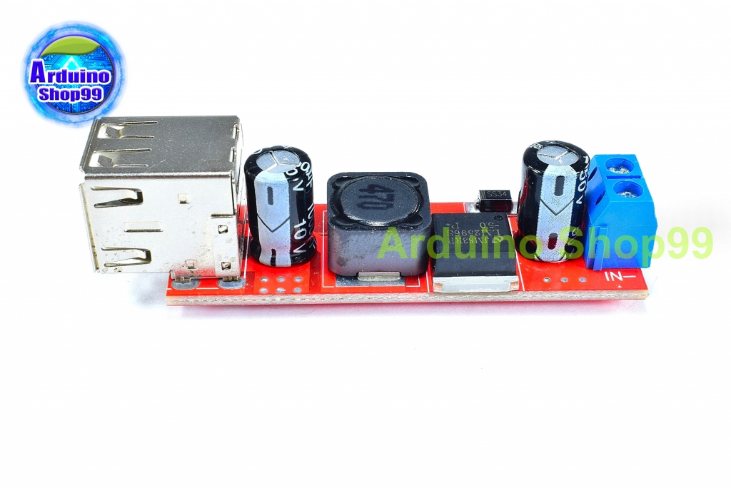 Dual USB Step-Down input 9V/12V/24V/36V output 5V DC-DC 3A - As99shop ...