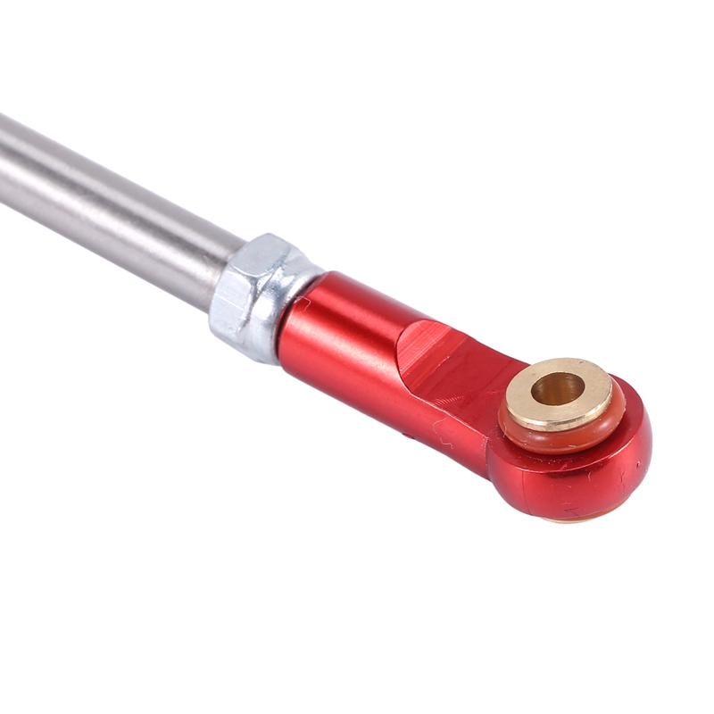 2Pcs Adjustable Steering Link Rod Metal Rod End for 110 RC Crawler Car ...