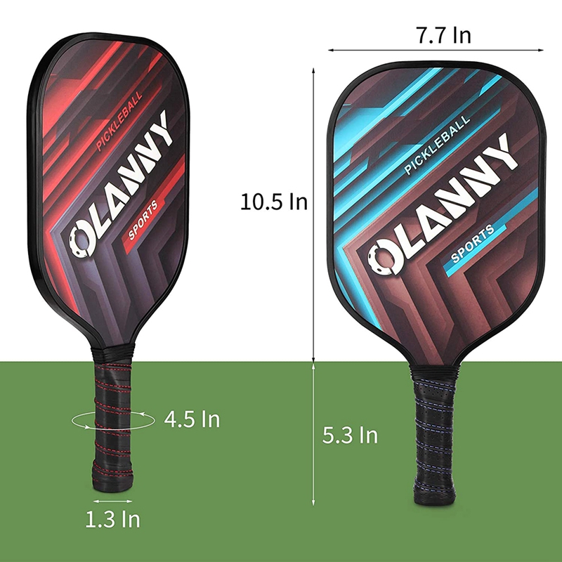 Pickleball Paddles Set, Pickleball Racket Including 2 Fiber Pickleball ...