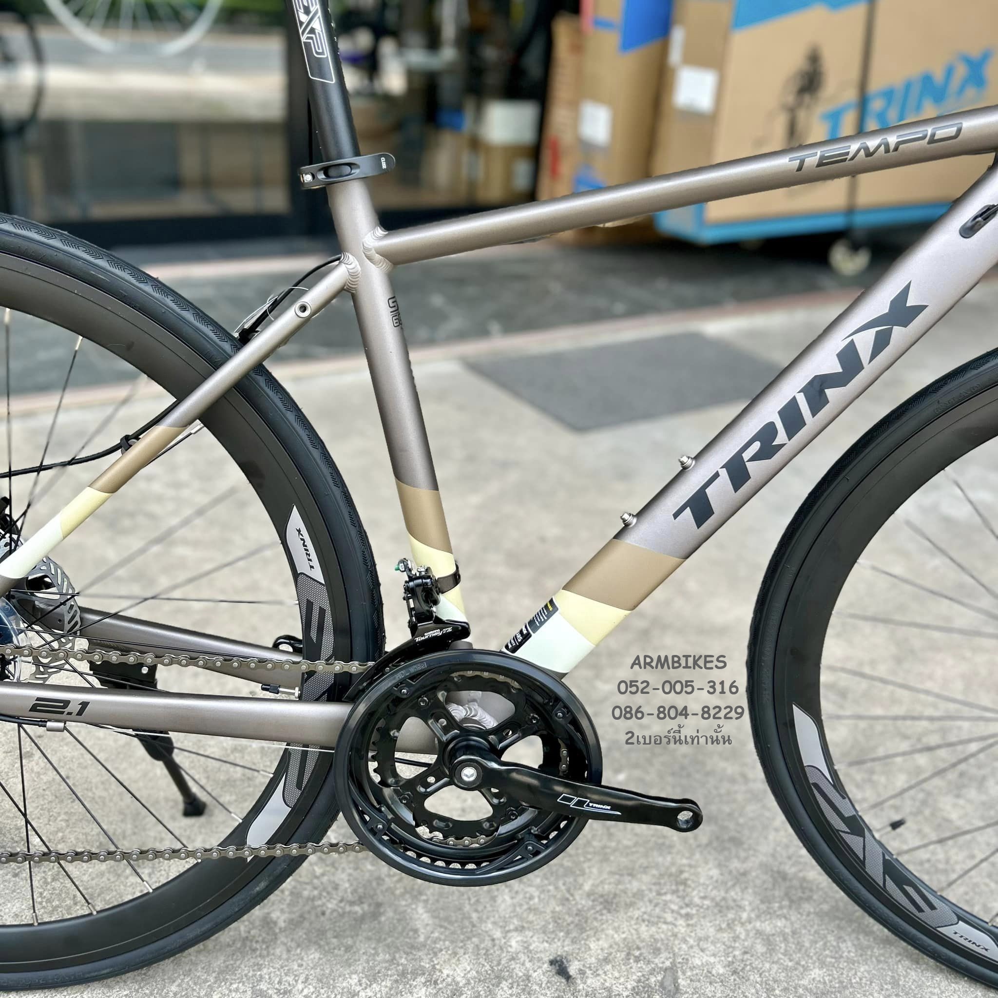 TRINX Tempo 2.1 จักรยานเสือหมอบ เฟรมอลูมิเนียม Shimano Tourney 7 speed ...