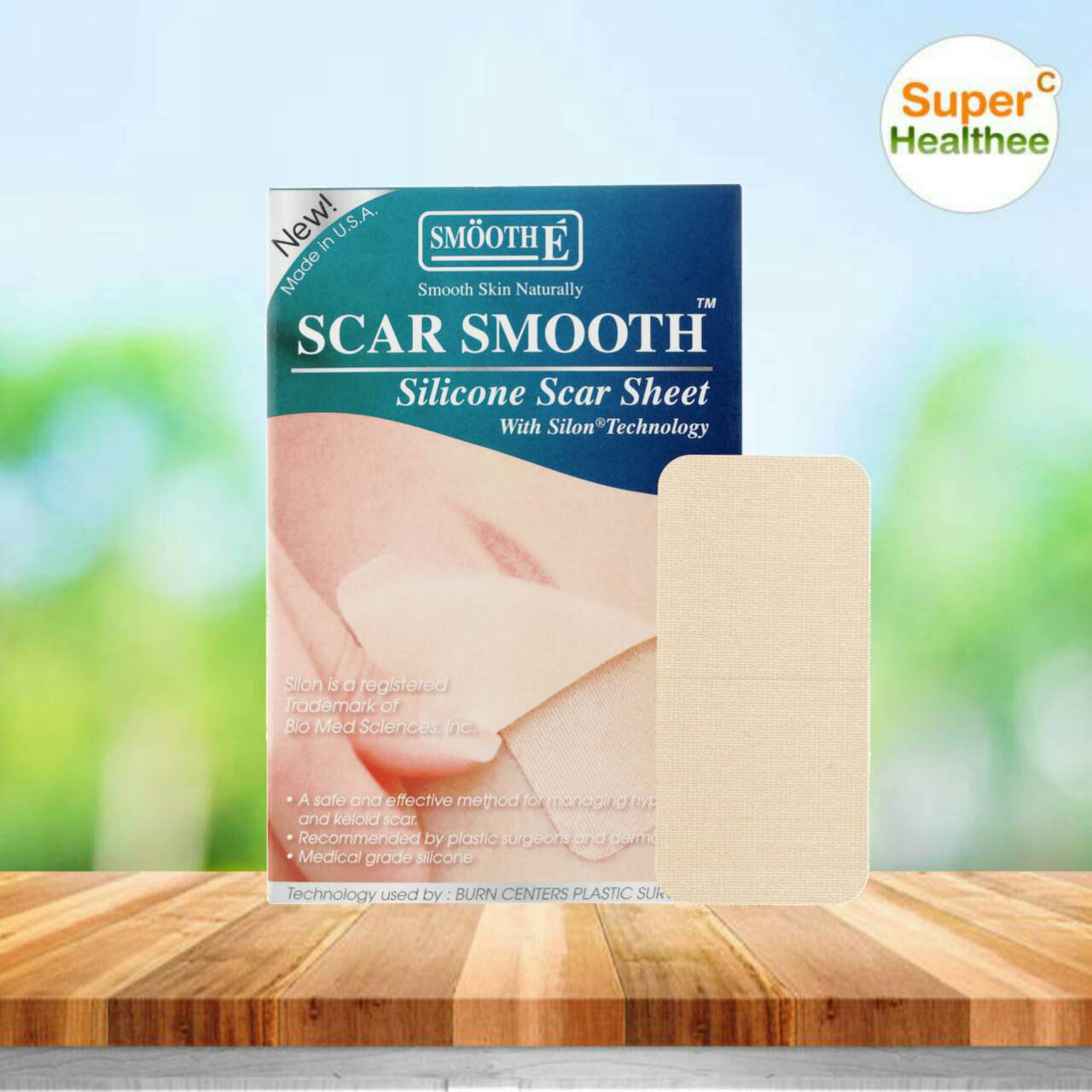 Smooth e scar smooth silicone sheet (1กล่อง/1ชิ้น) สมูท อี สการ์ สมูท ...